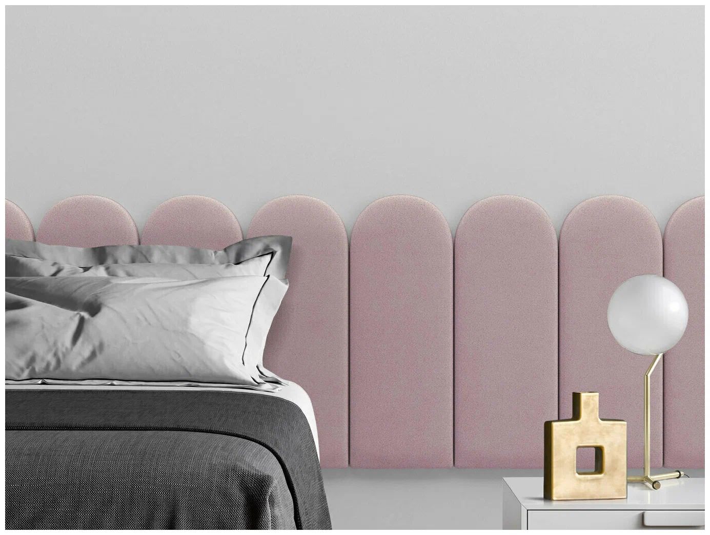 Панель кровати Velour Pink 30х60R см 4 шт.