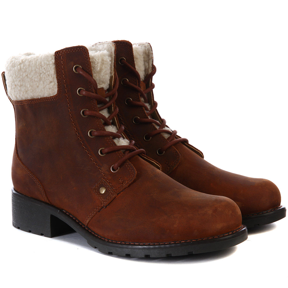 Ботинки женские Clarks коричневые 39.5 EU