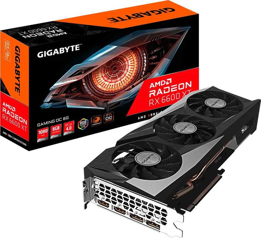 Видеокарта GIGABYTE AMD Radeon RX 6600 XT Gaming OC (GV-R66XTGAMING OC-8GD)