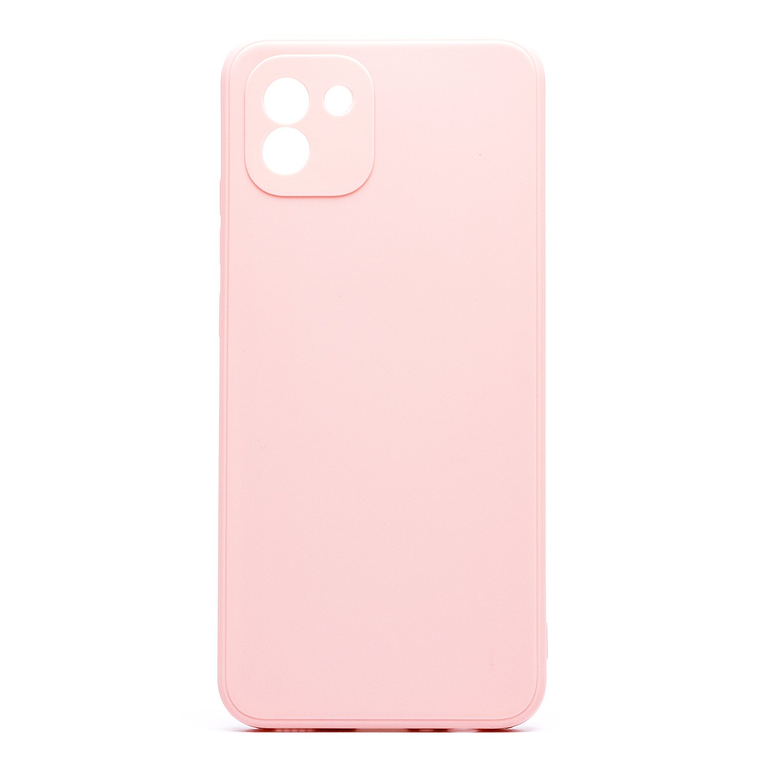 Чехол Samsung SM-A035F (Galaxy A03) силиконовый Soft Touch светло-розовый