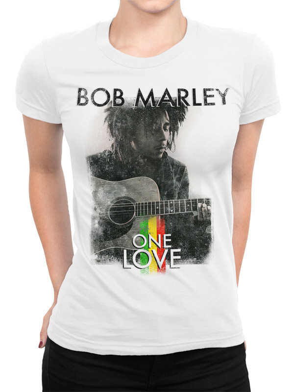 Футболка женская DreamShirts Studio Боб Марли - Bob Marley 1401-bobm-1 белая S