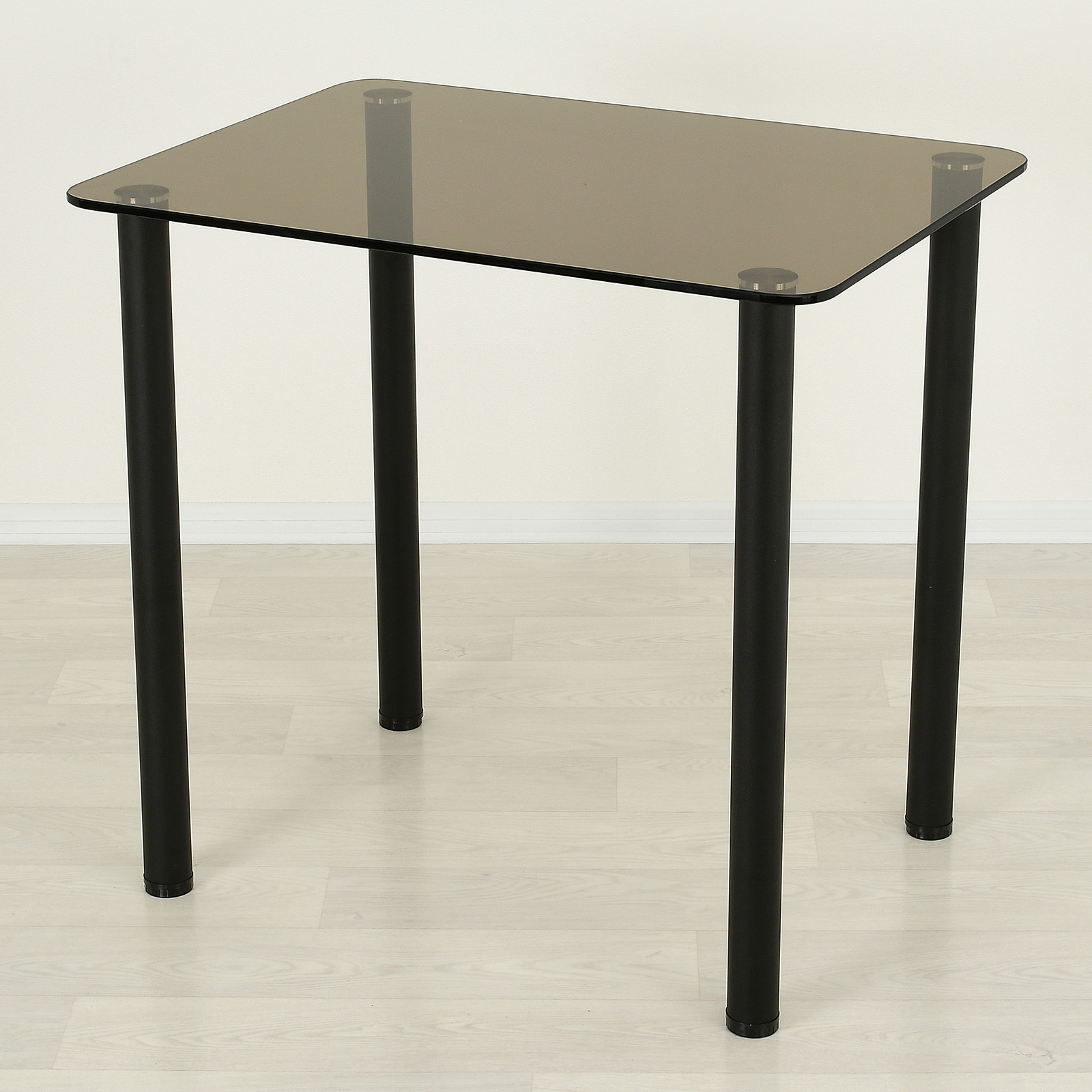 Стеклянный стол Mebel Apartment Эдель 10 бронза/черный 700х600