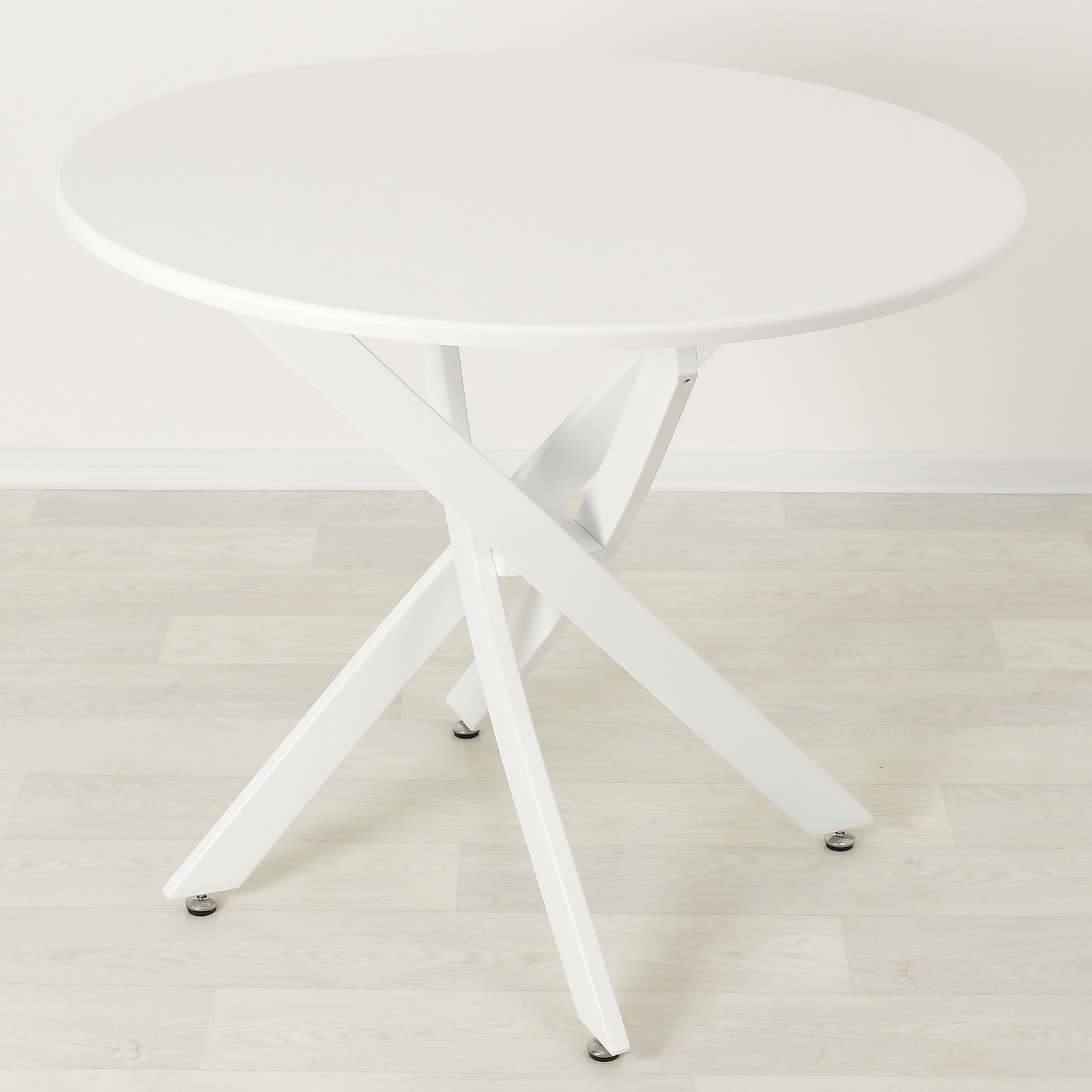 Кухонный стол из МДФ Mebel Apartment Рим 18 белый/белый D90