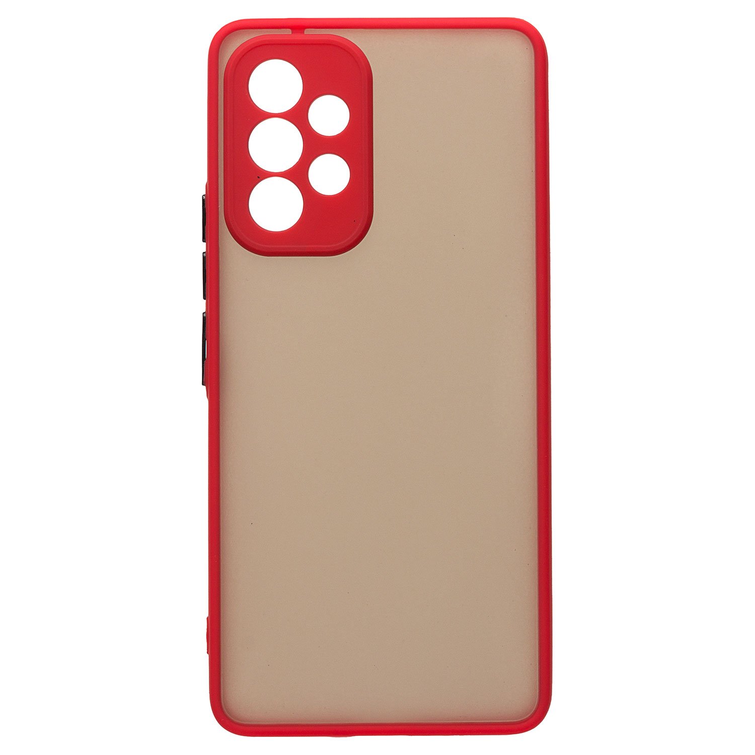 Чехол Samsung SM-A536E (Galaxy A53 5G) пластиковый с окантовкой <красный>