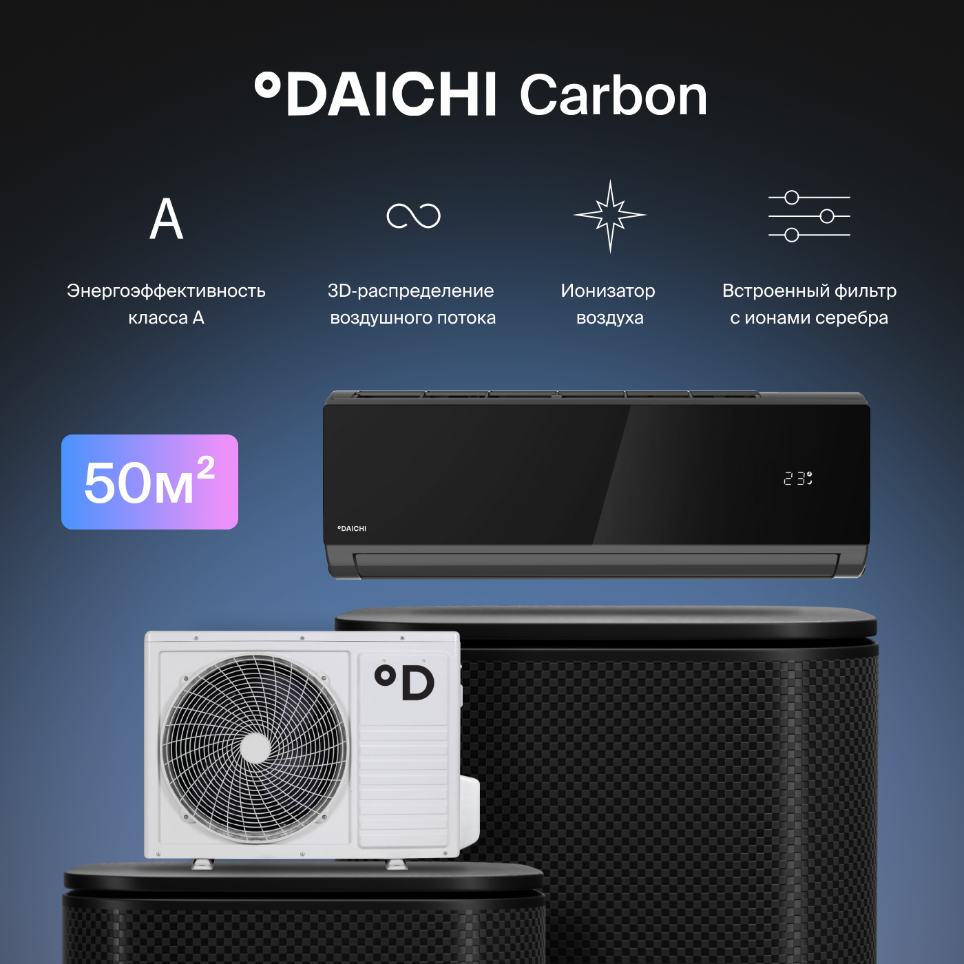 Сплит-система Daichi DA50DVQ1-B2/DF50DV1-2