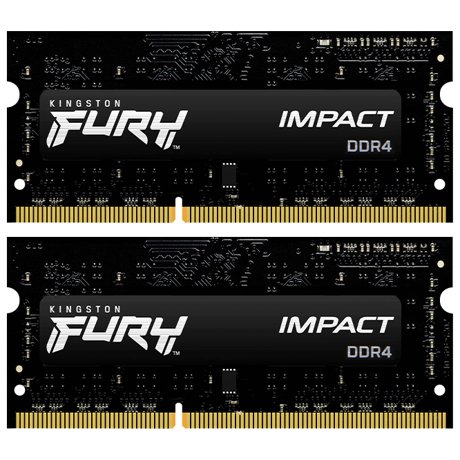 Оперативная память Kingston Fury Impact (KF432S20IBK2/32) DDR4 2x16Gb 3200MHz