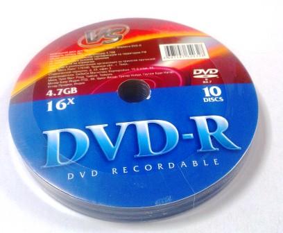 Диск VS DVD-R 4.7 Gb Shrink 10 шт