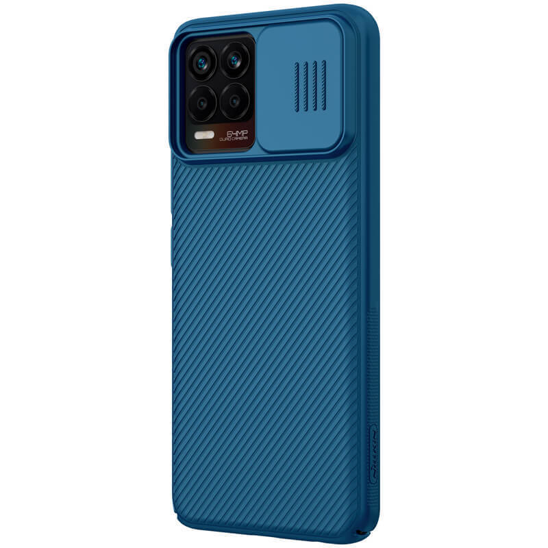 Накладка Nillkin CamShield Case с защитой камеры для Realme 8 Pro (синий)
