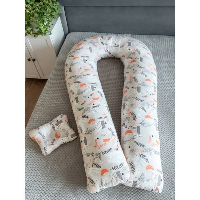 Подушка для беременных "U Комфорт» + подушка «Малютка" (В лесу)