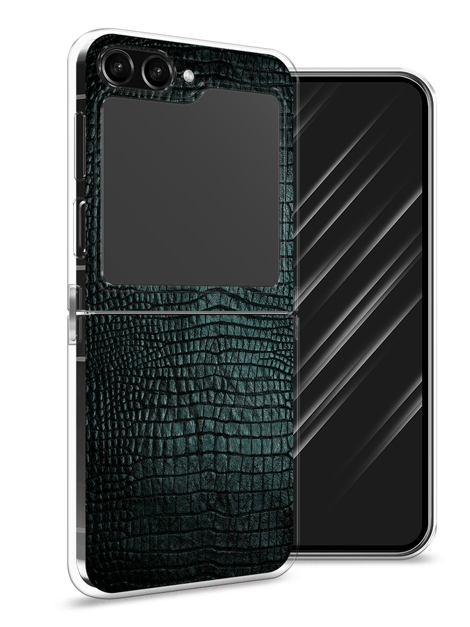 Чехол Awog на Samsung Galaxy Z Flip 5 "Черная змея"