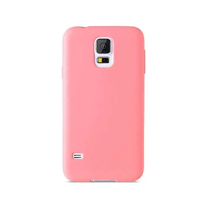 Силиконовый чехол Melkco Poly Jacket TPU Case для Samsung Galaxy S5 Mini розовый