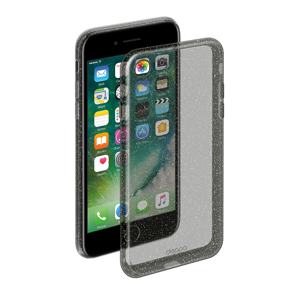 Чехол Chic Case для Apple iPhone SE(2020)/7/8 Black Deppa