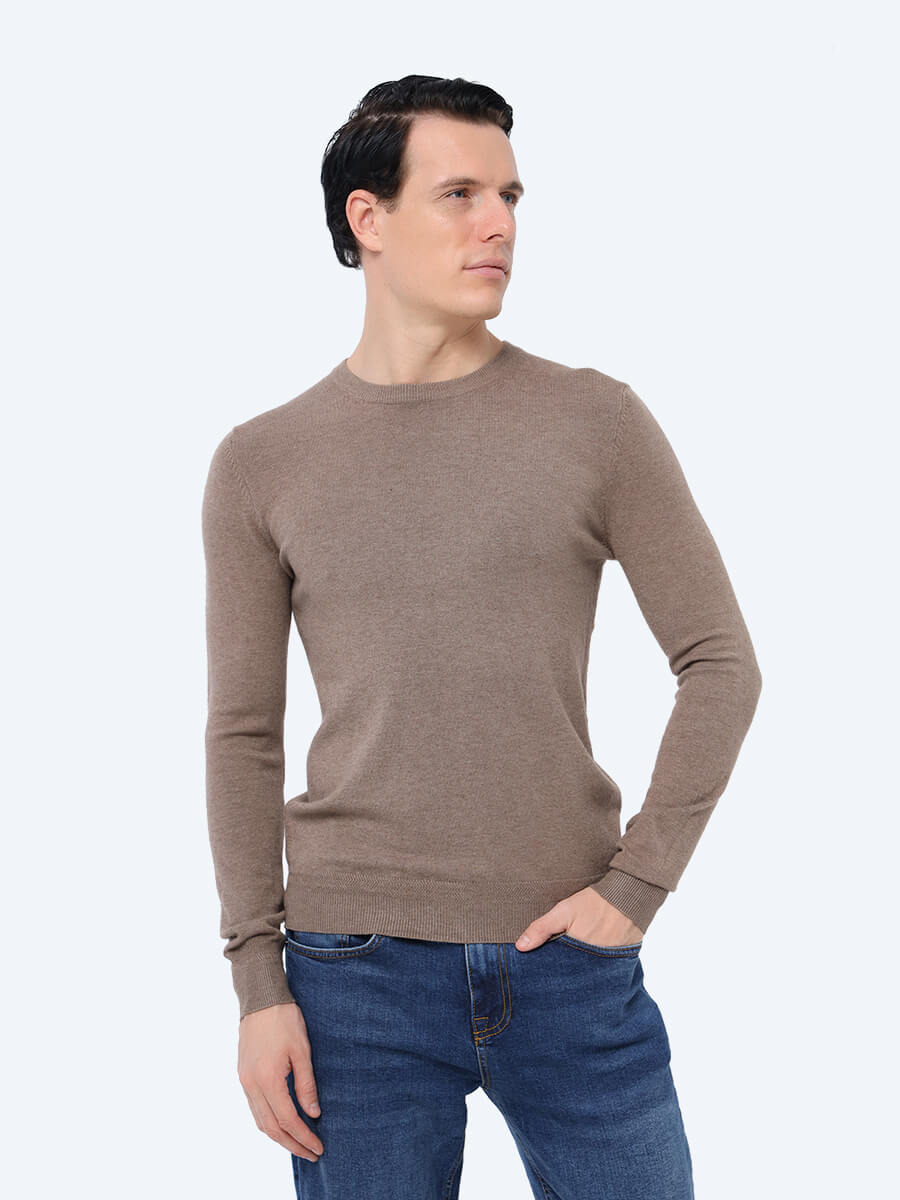 Джемпер мужской Vitacci TM0101-04 коричневый XL