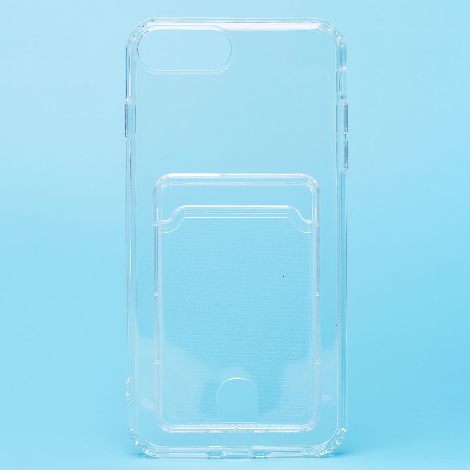 Чехол iPhone 7 Plus, iPhone 8 Plus силиконовый картхолдером №2 <прозрачный>