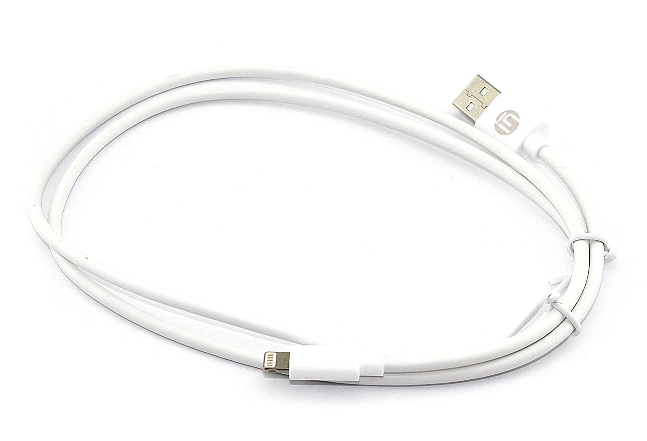 Дата-кабель Amperin USB - Lightning 1m 2A белый (YDS-C-AL)