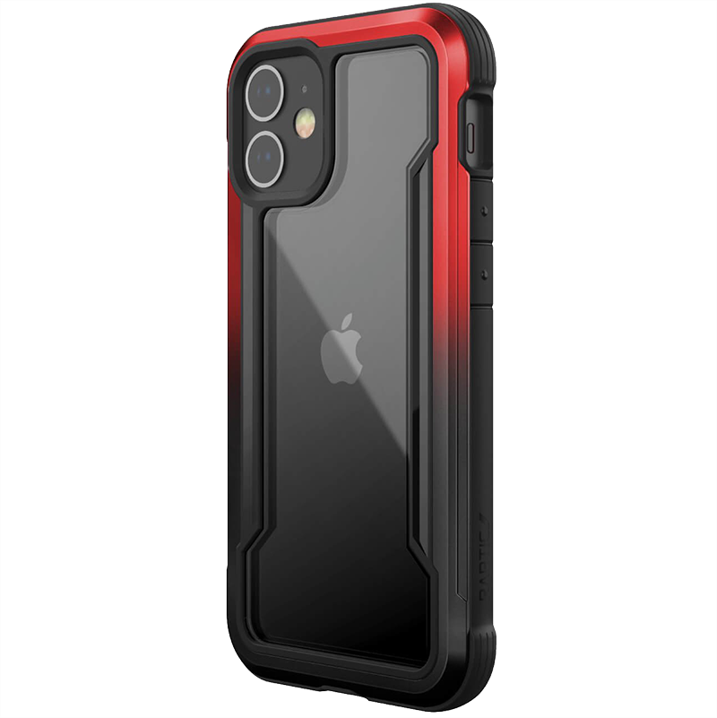Чехол Raptic Shield для iPhone 12 mini Чёрный/Красный градиент Raptic (X-Doria) 490290