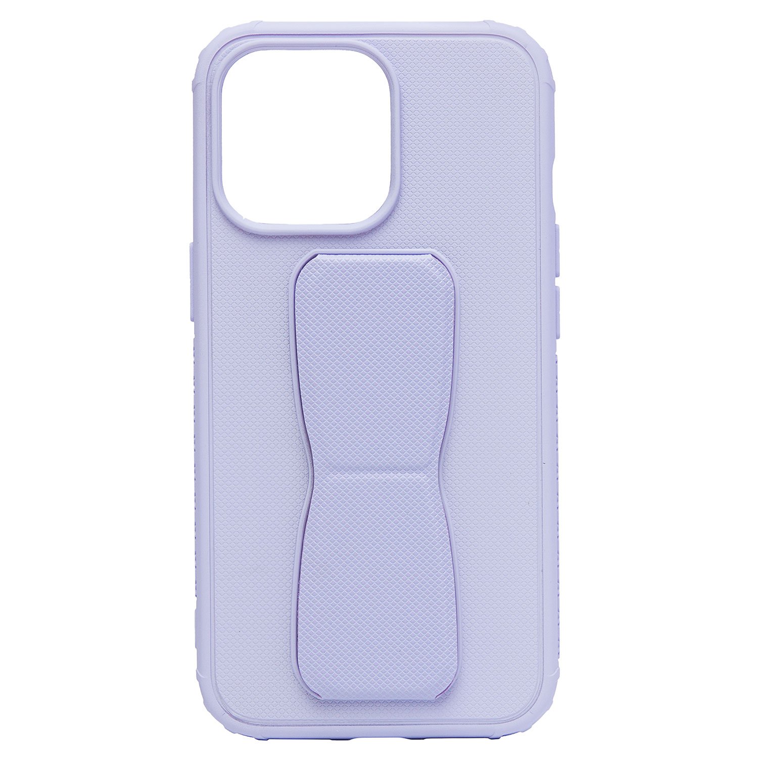 Чехол iPhone 13 Pro пластиковый с подставкой и магнитом <светло-фиолетовый>