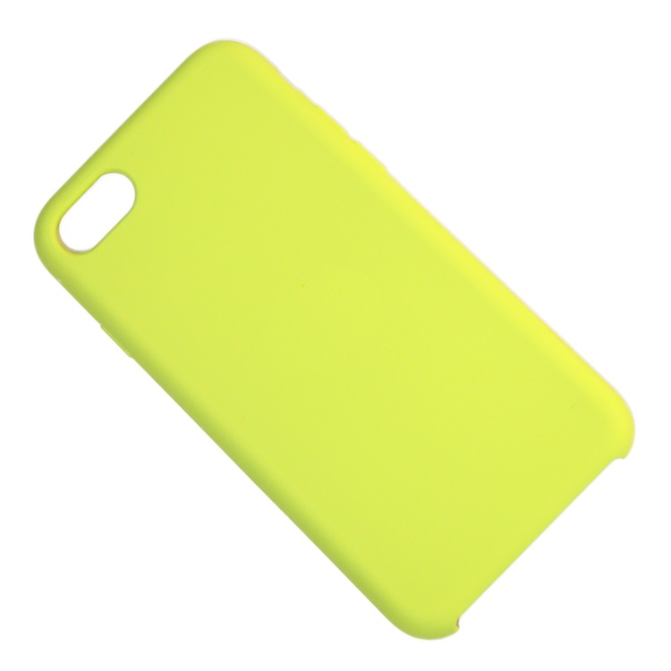 Чехол iPhone 7, 8, SE 2020, SE 2022 силиконовый Soft Touch <лимонный> (премиум)
