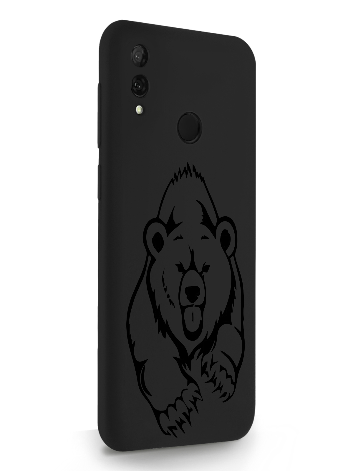 Чехол MustHaveCase для Huawei P Smart 2019 Медведь черный