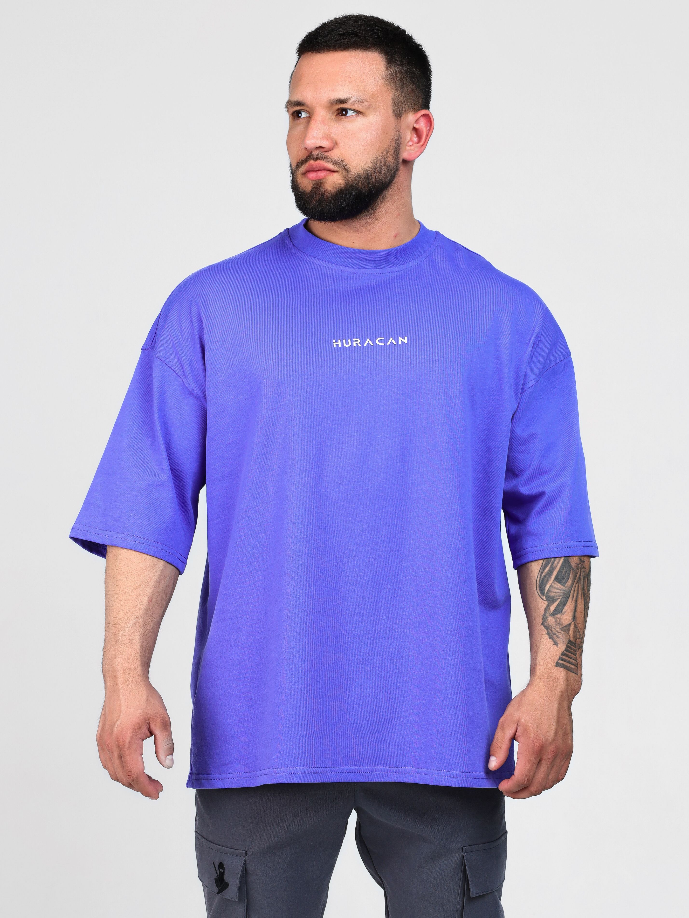 Футболка мужская Huracan OVER-H001 фиолетовая L