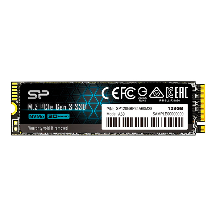 SSD накопитель Silicon Power P34A60 M.2 2280 128 ГБ (SP128GBP34A60M28)