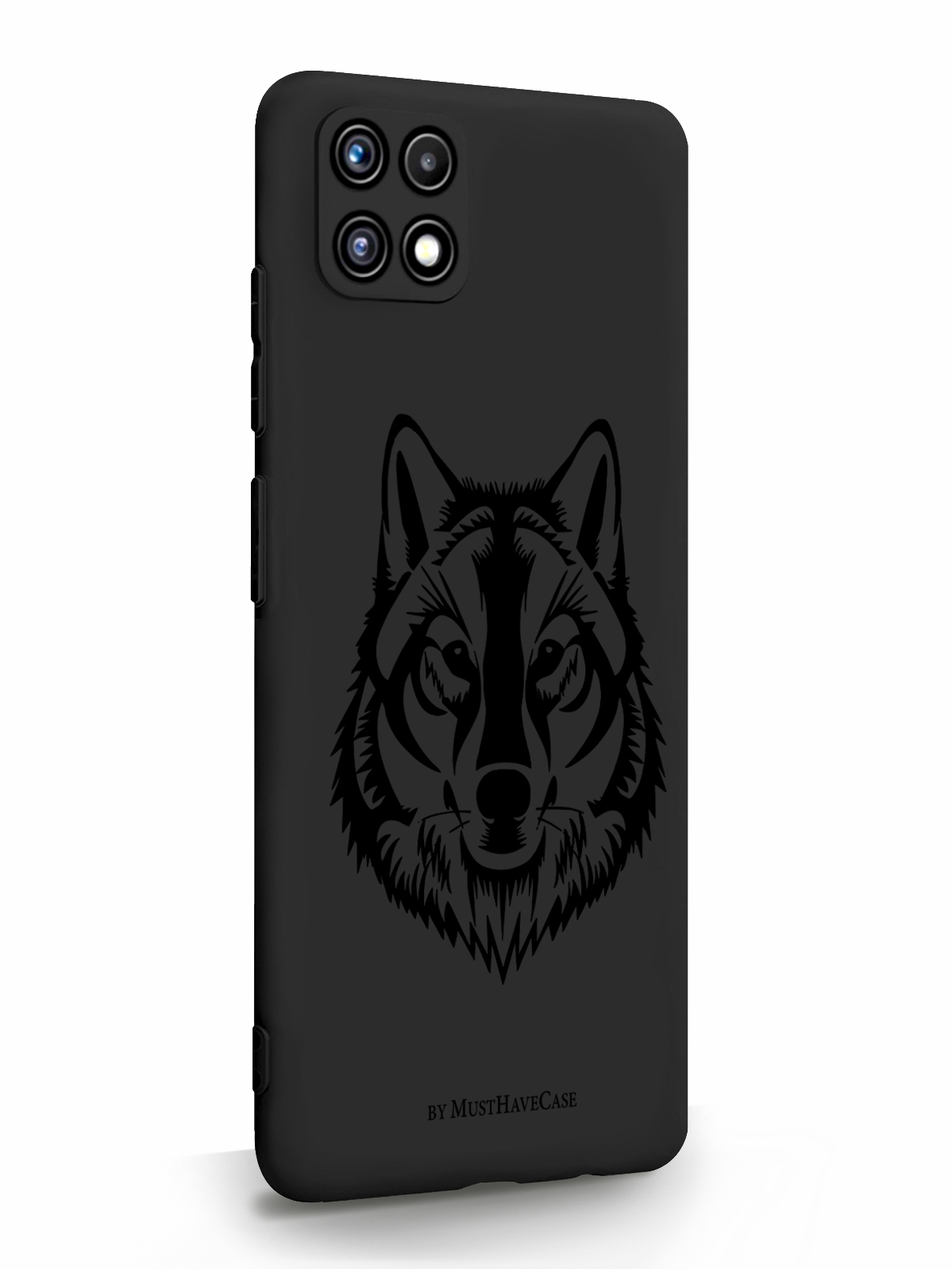 Чехол MustHaveCase для Samsung A22s Волк черный