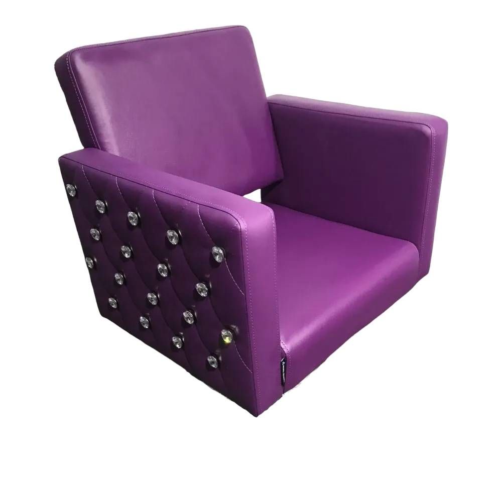 Парикмахерское кресло Гламурис фиолетовый 65х50х57