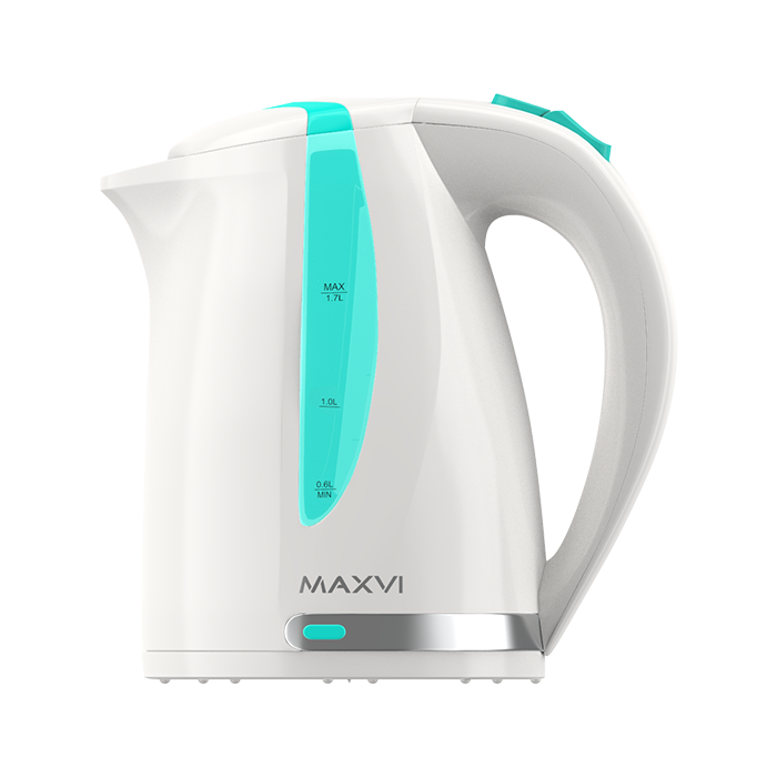 Чайник электрический Maxvi KE1701P 1.7 л белый, зеленый