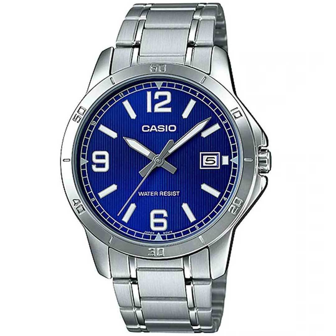 Наручные часы мужские Casio MTP-V004D-2B1 серебристые