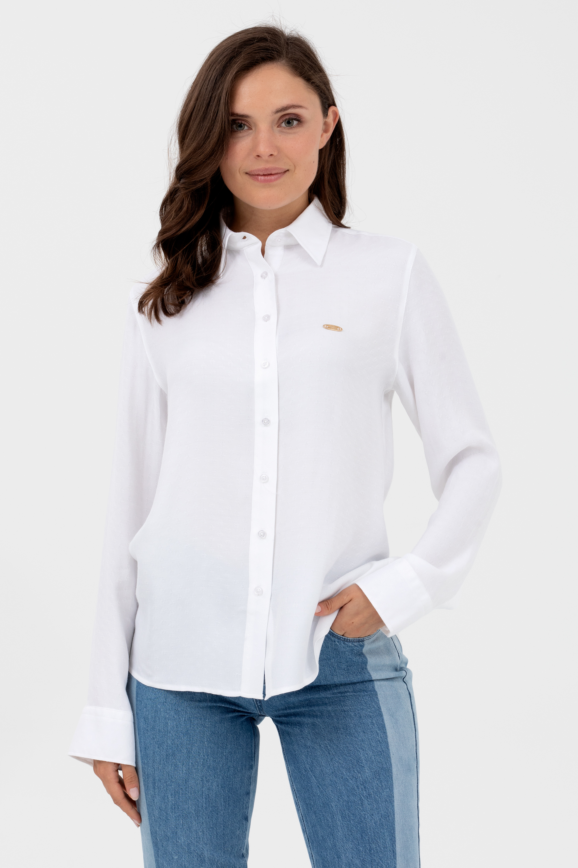 Рубашка женская U.S. POLO Assn. G082SZ004-000-1581100-RC-DESER белая 40