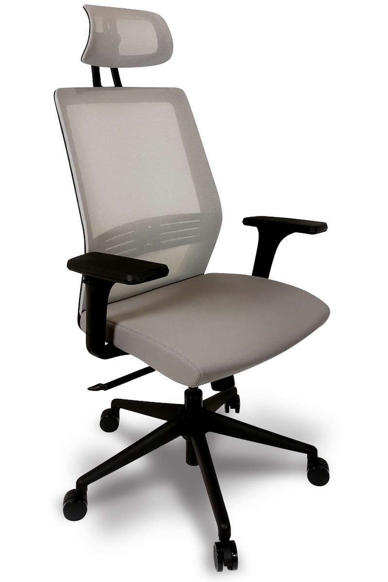 Эргономичное офисное кресло Falto Soul-Automatic SOL-AUTOMATIC-01KAL /серое, каркас черный