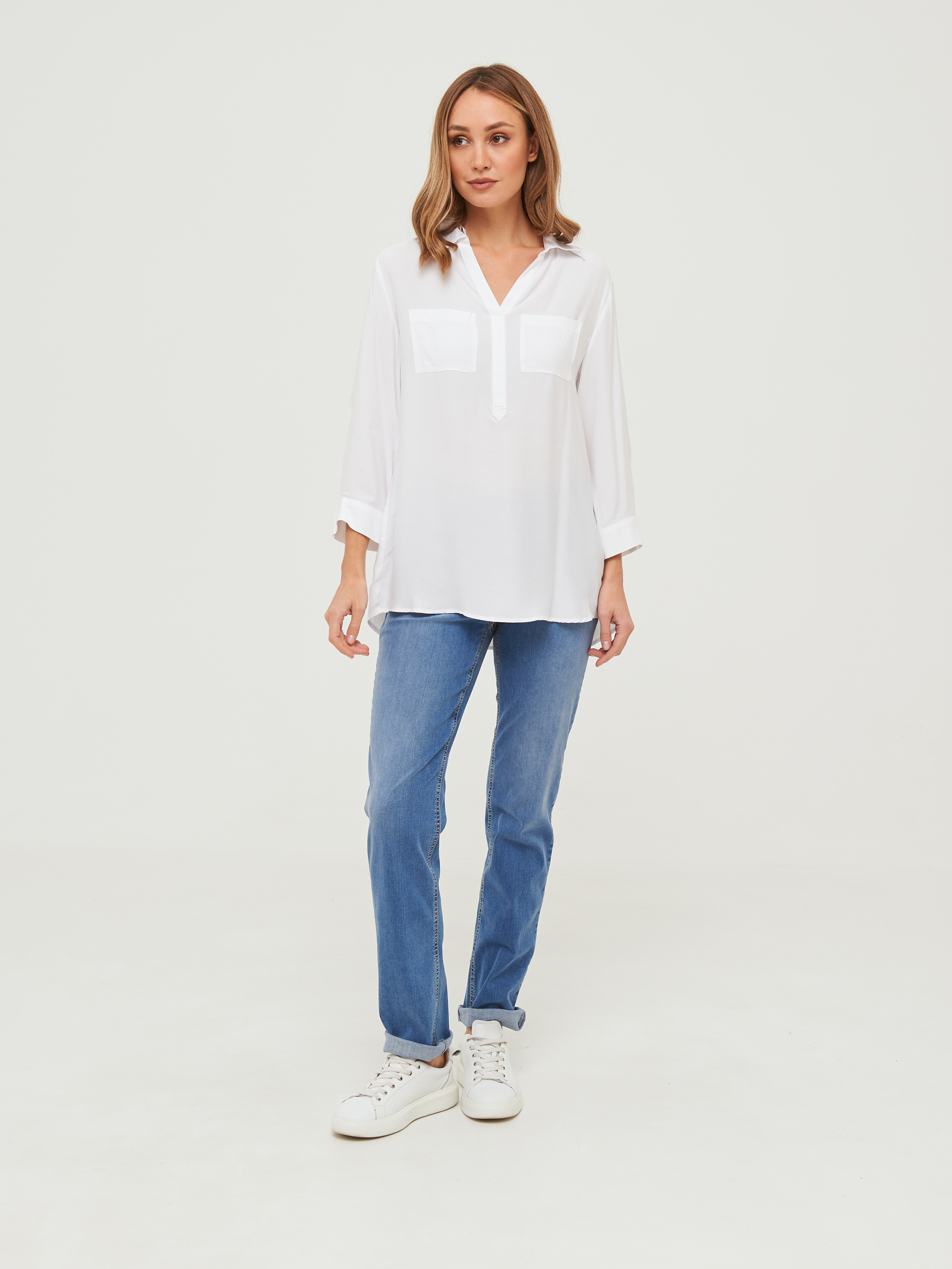 Блуза женская Gerry Weber 965011-66404-99600 белая 40