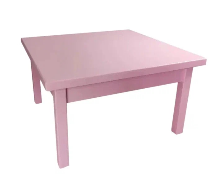 журнальный стол Solarius Классика дерево 70х70х46, цвет розовый