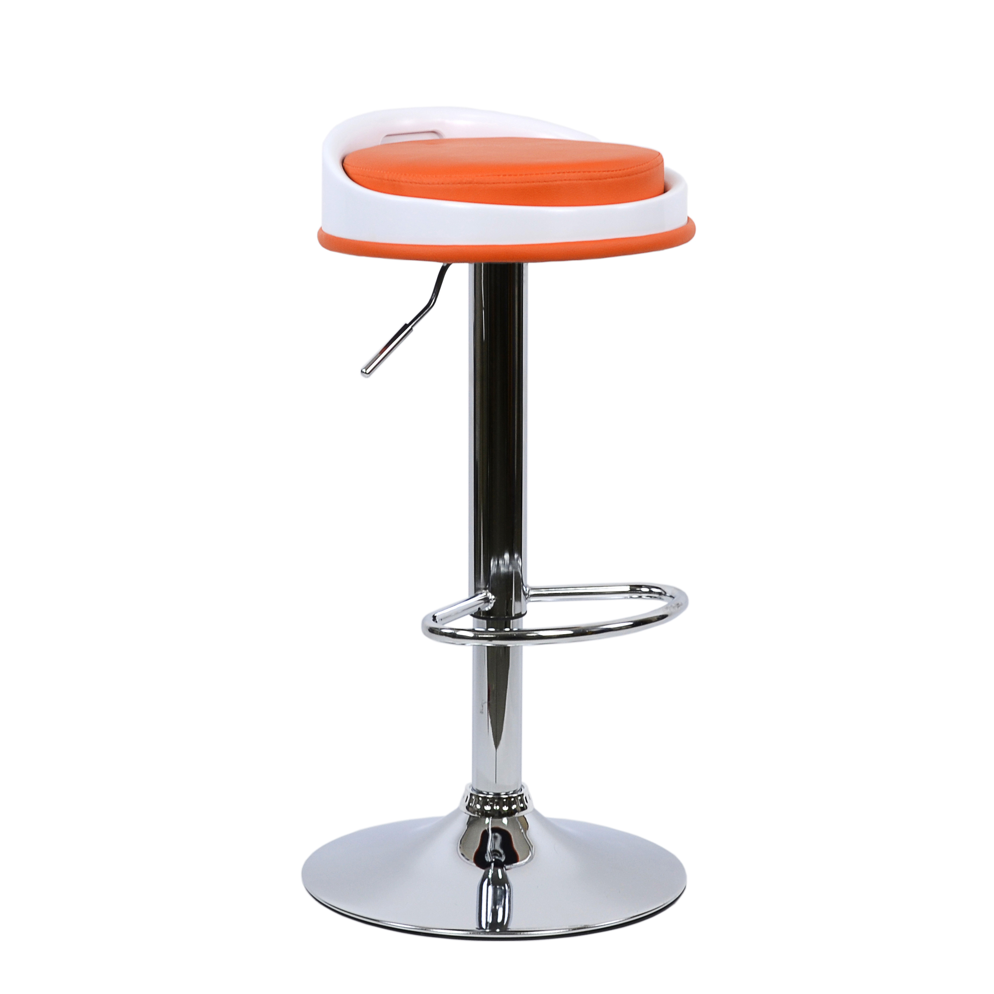 Барный стул Barneo N-49 Pin оранжевый/черный