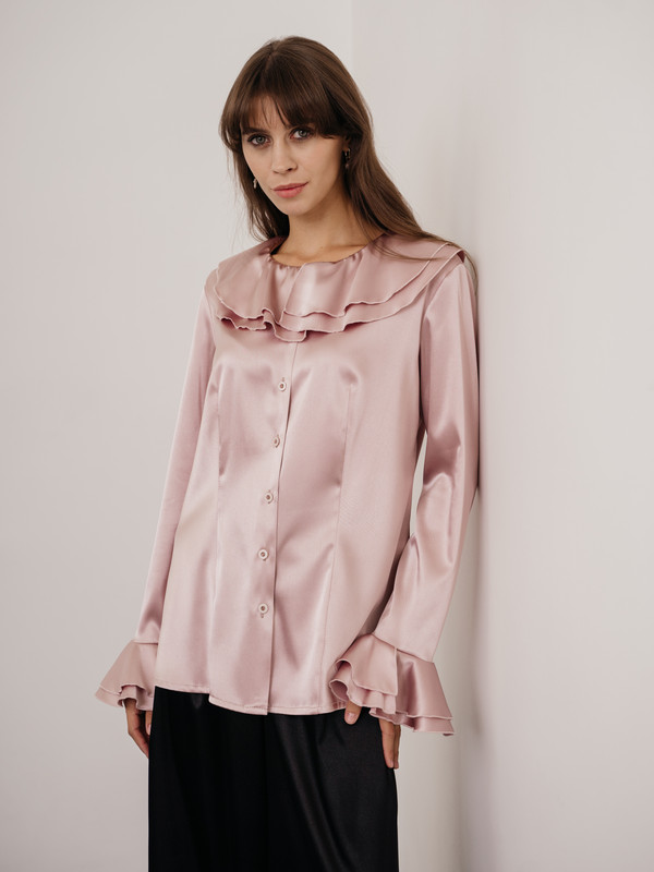 Блуза женская Модный дом Виктории Тишиной Мико розовая S