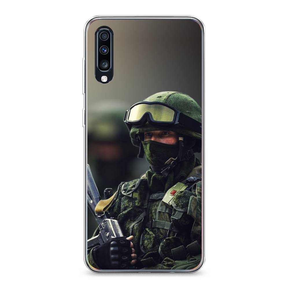 Чехол Awog на Samsung Galaxy A70 "Солдат"