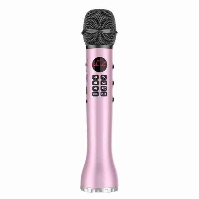 Беспроводной караоке-микрофон L-598 9W, розовый
