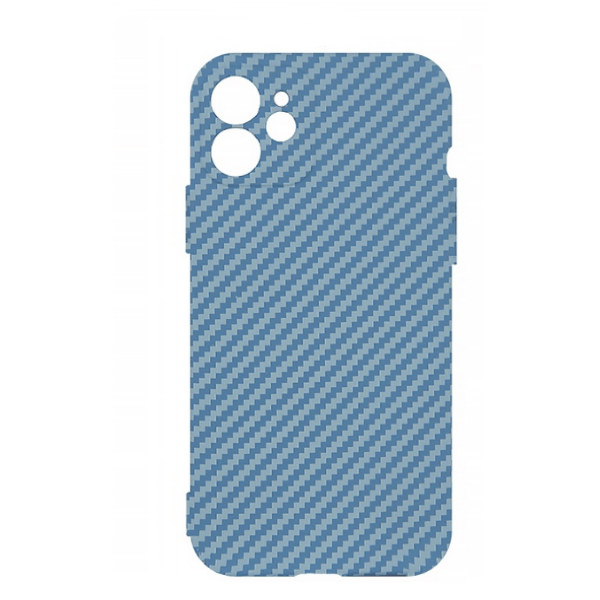 Чехол Iphone 12 Luxo Carbon Matte, голубой