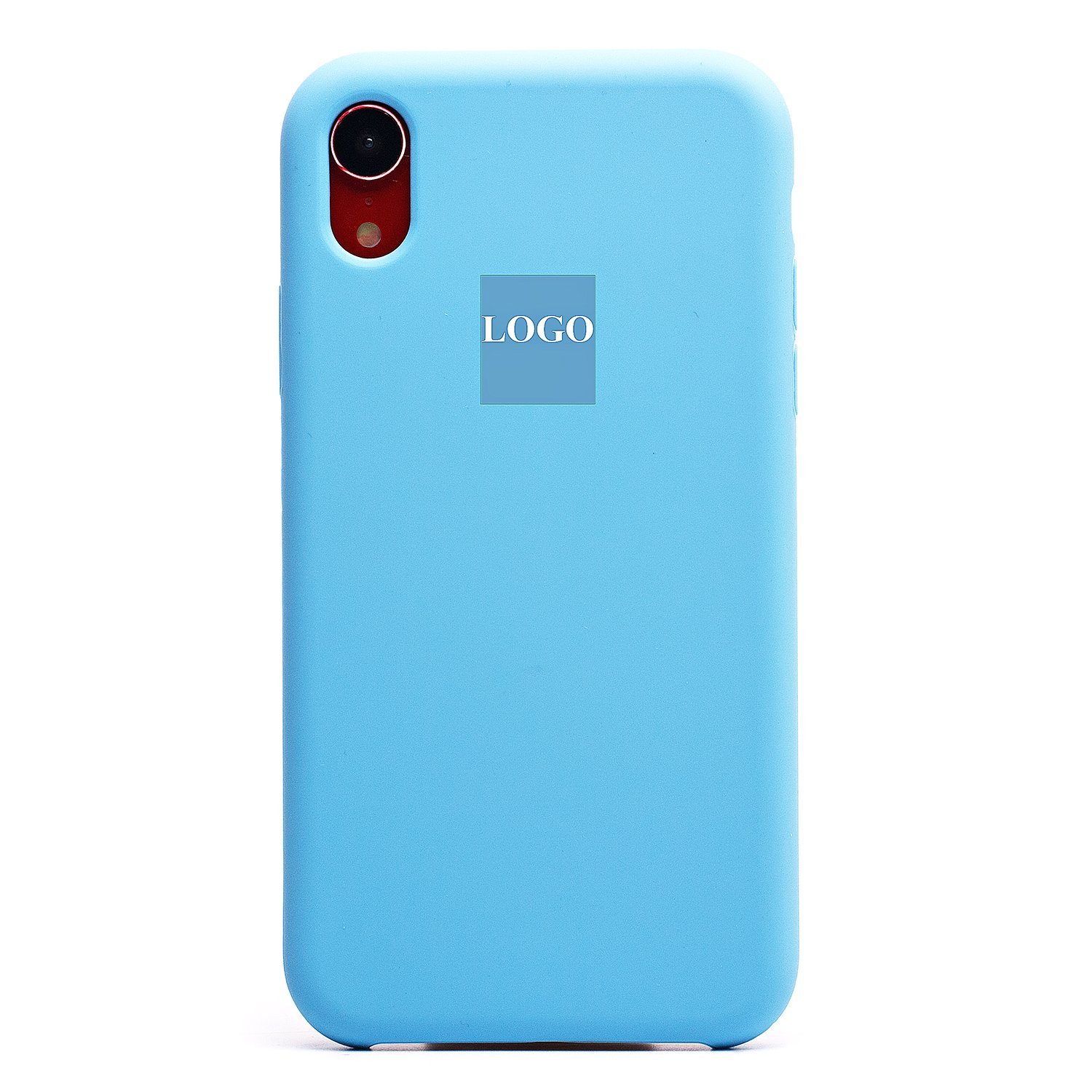 Чехол для Apple iPhone XR силиконовый Soft Touch <голубой> (премиум)