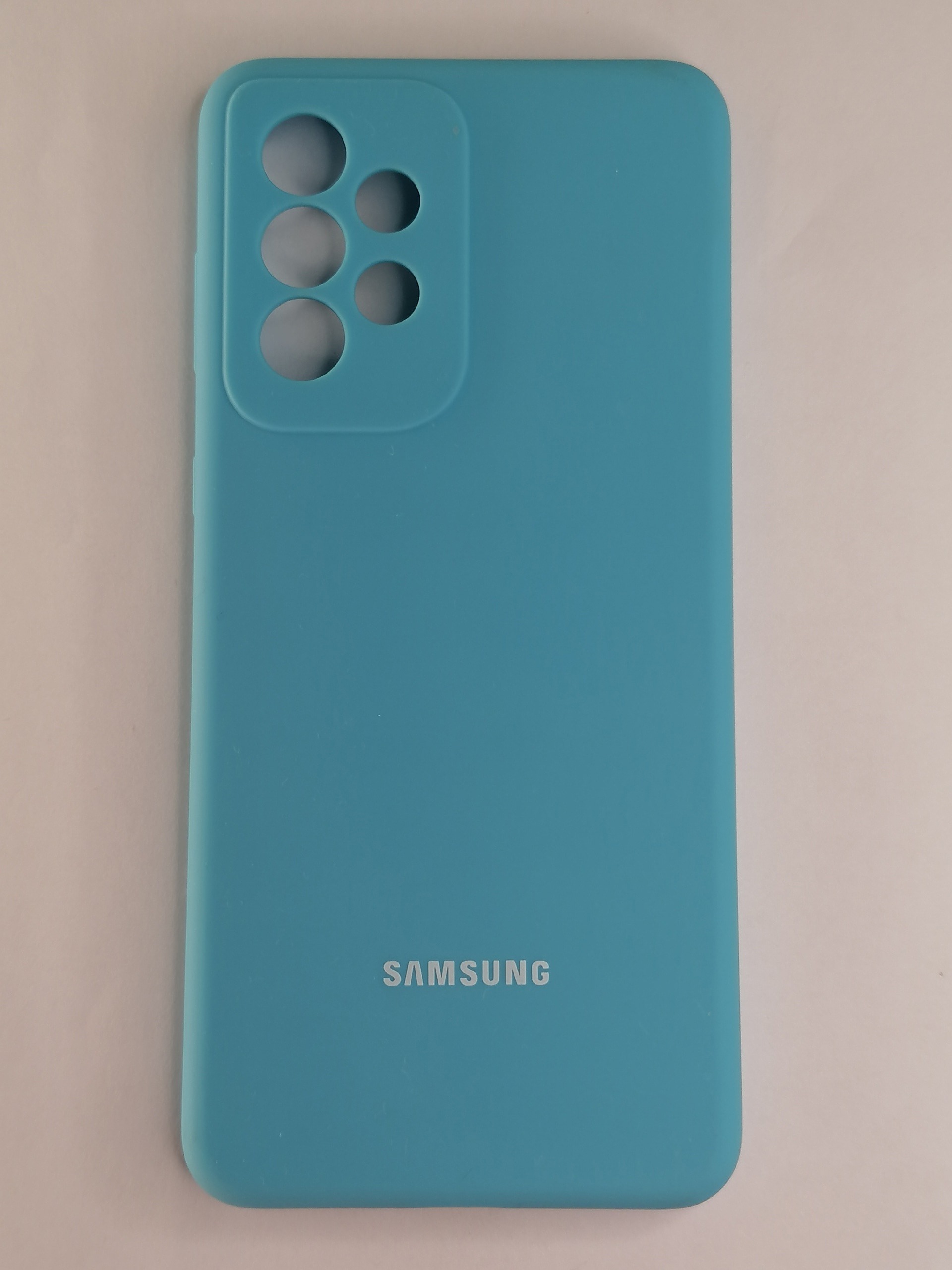 Чехол для Samsung Galaxy A33 силиконовый голубой