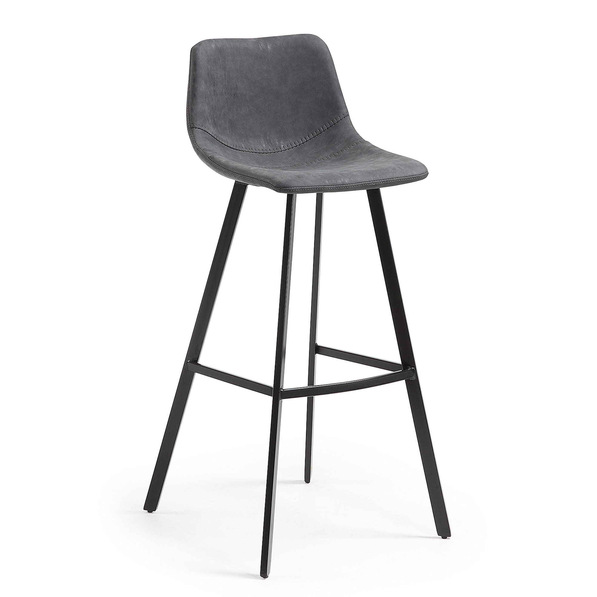 Барный стул La Forma 53348, черный/графит