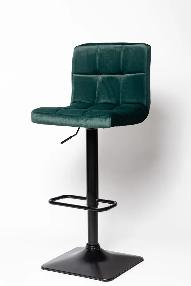 Барный стул ЦМ BN-1012 RQ, зеленый велюр