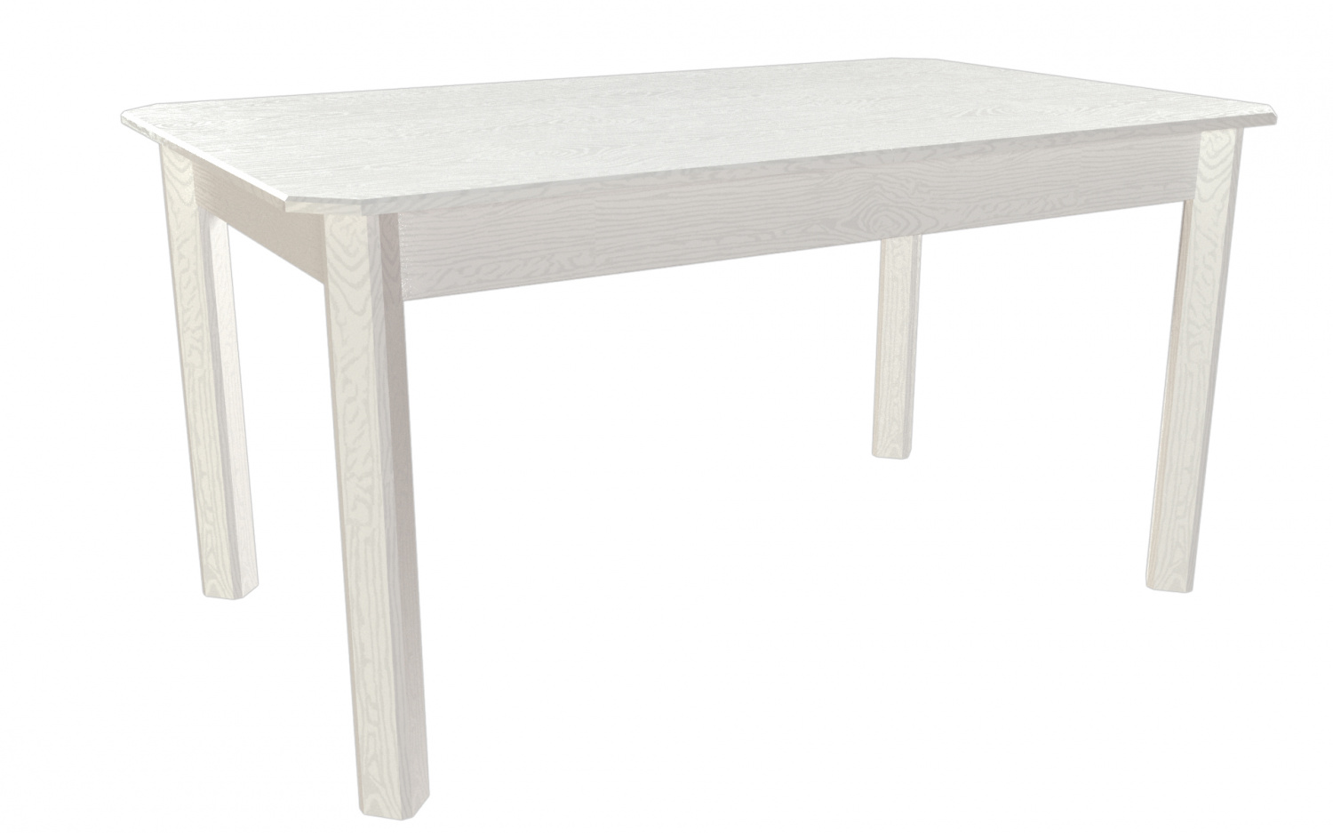 Стол кухонный СтолБери Руми, 150х90х76.5 см, белый