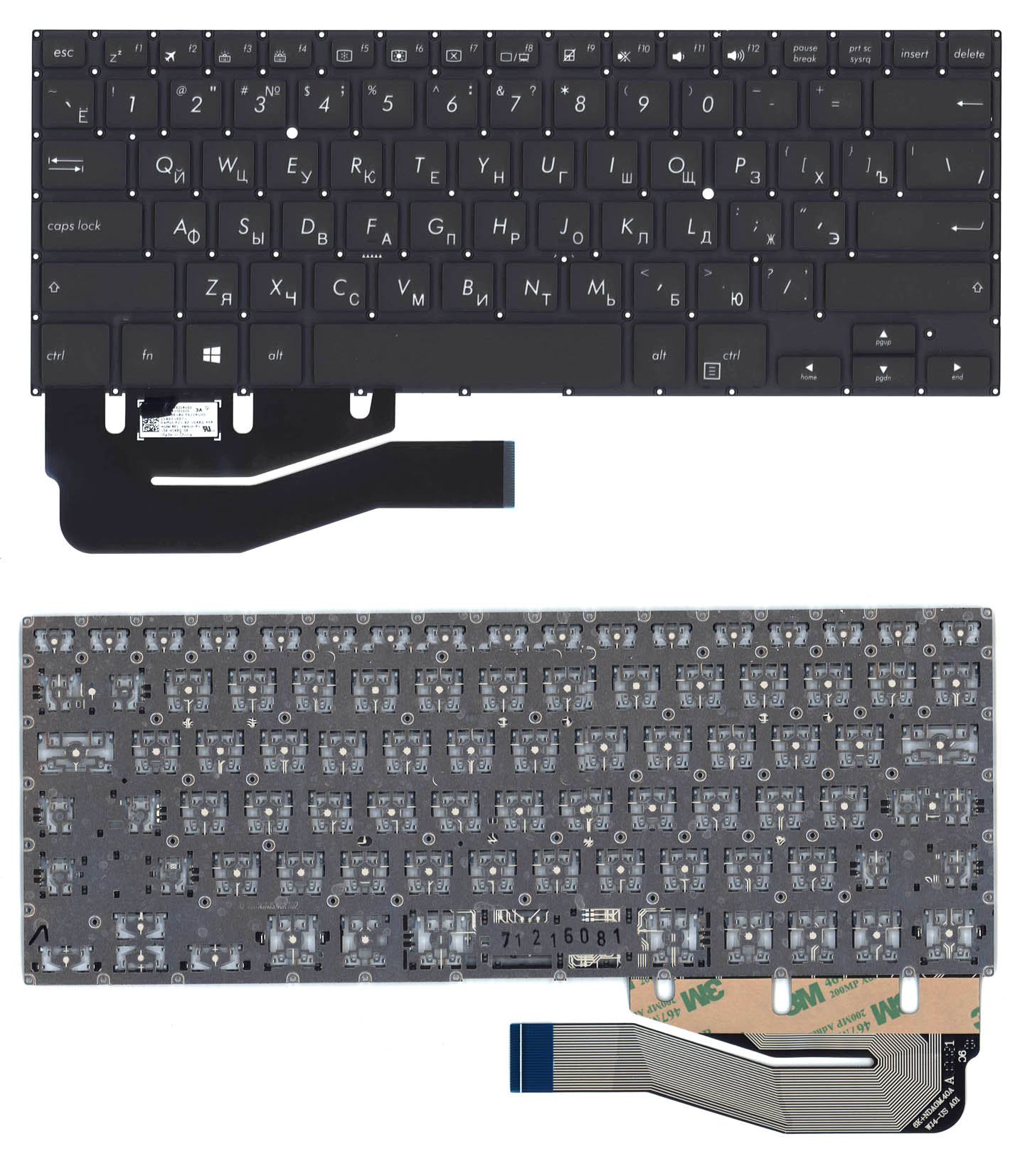 Клавиатура OEM для ноутбука Asus VivoBook Flip 14 TP401N черная