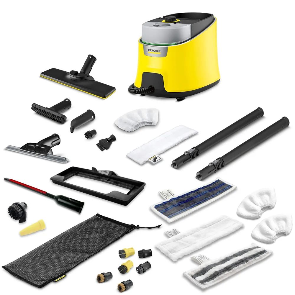 Пароочиститель Karcher SC 4 Delux EasyFix + аксессуары VELER желтый