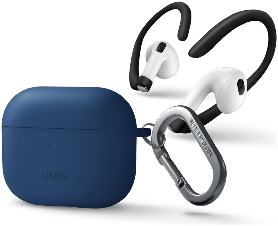 Чехол с карабином Uniq NEXO для AirPods 3 (AIRPODS(2021)-NEXOBLU) Синий