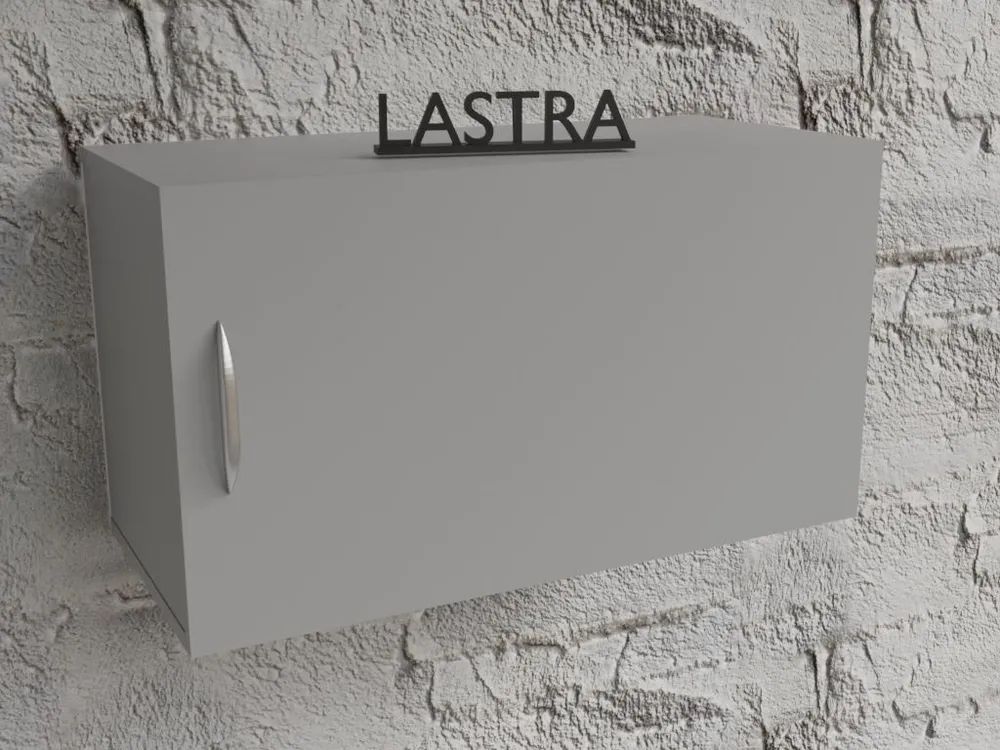 Кухонный навесной шкаф Ластра Мальма, под вытяжку, серый, 60х36,2х30 см