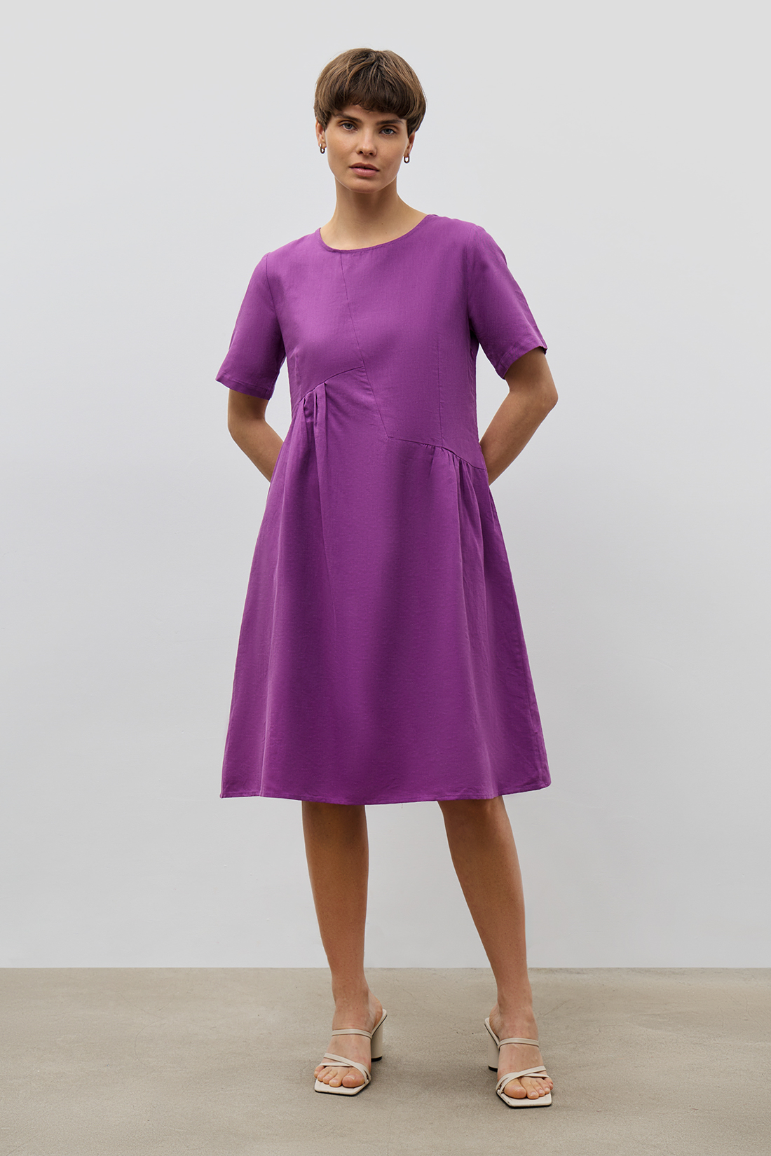Платье женское Baon B4523080 фиолетовое M