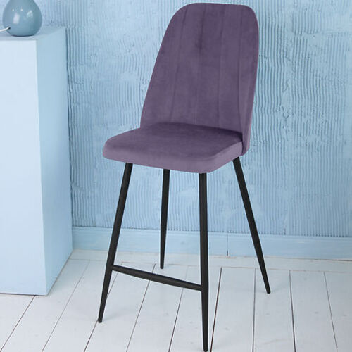 Барный стул со спинкой ForPost Лоренцо, плюм, 1шт