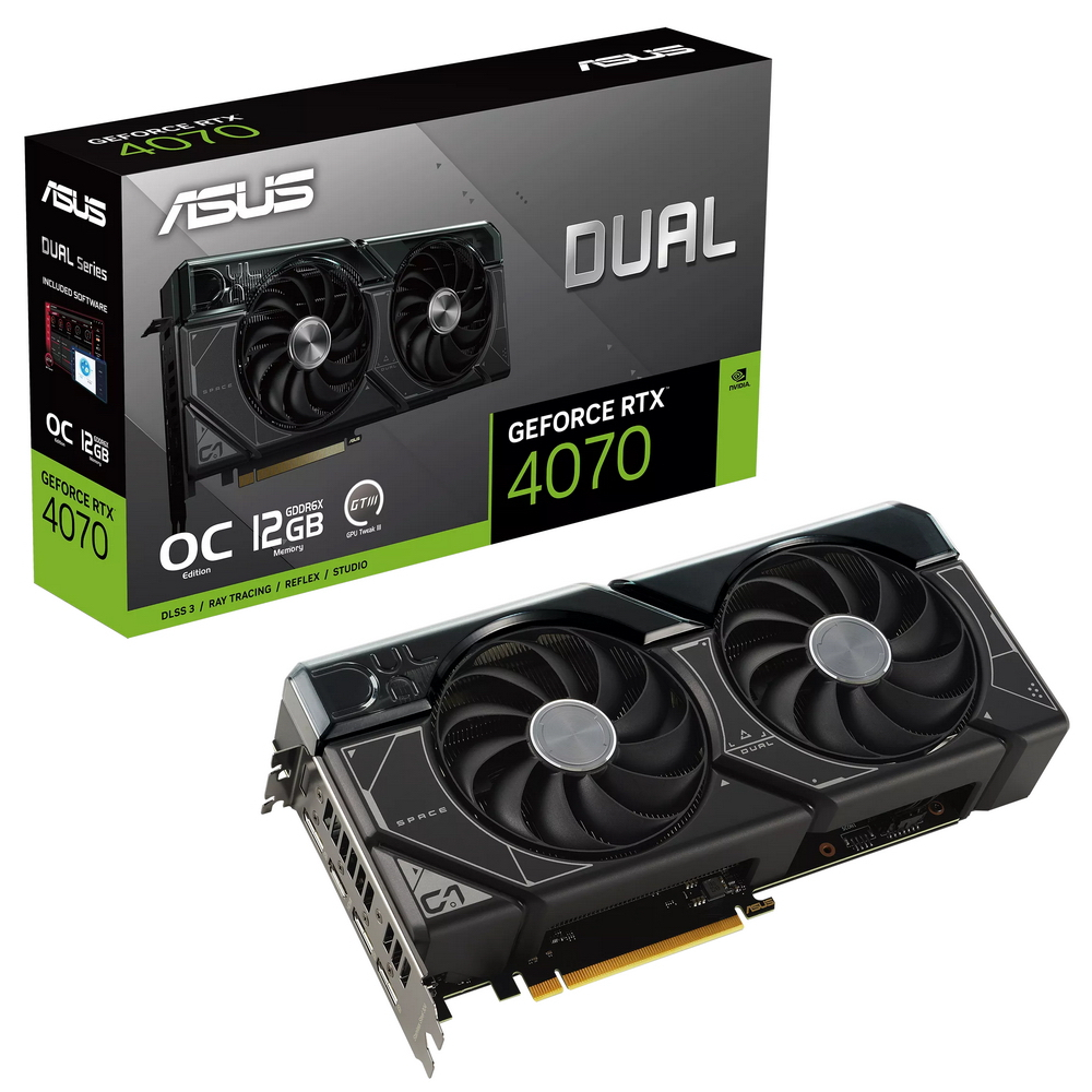 Видеокарта ASUS NVIDIA DUAL-RTX4070-O12G